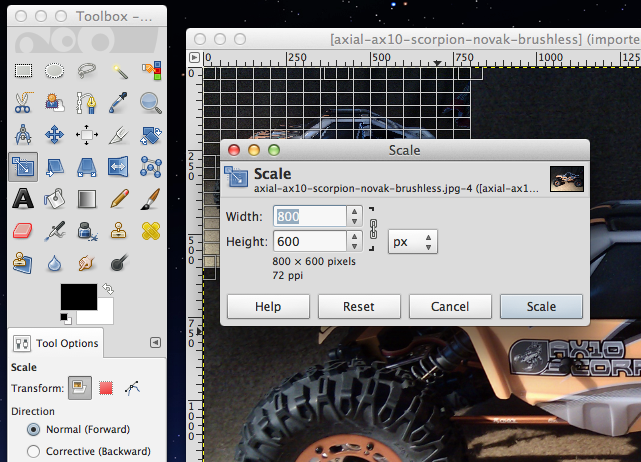 How-To: Scale Photos and Images with GIMP | Southern Oregon RC